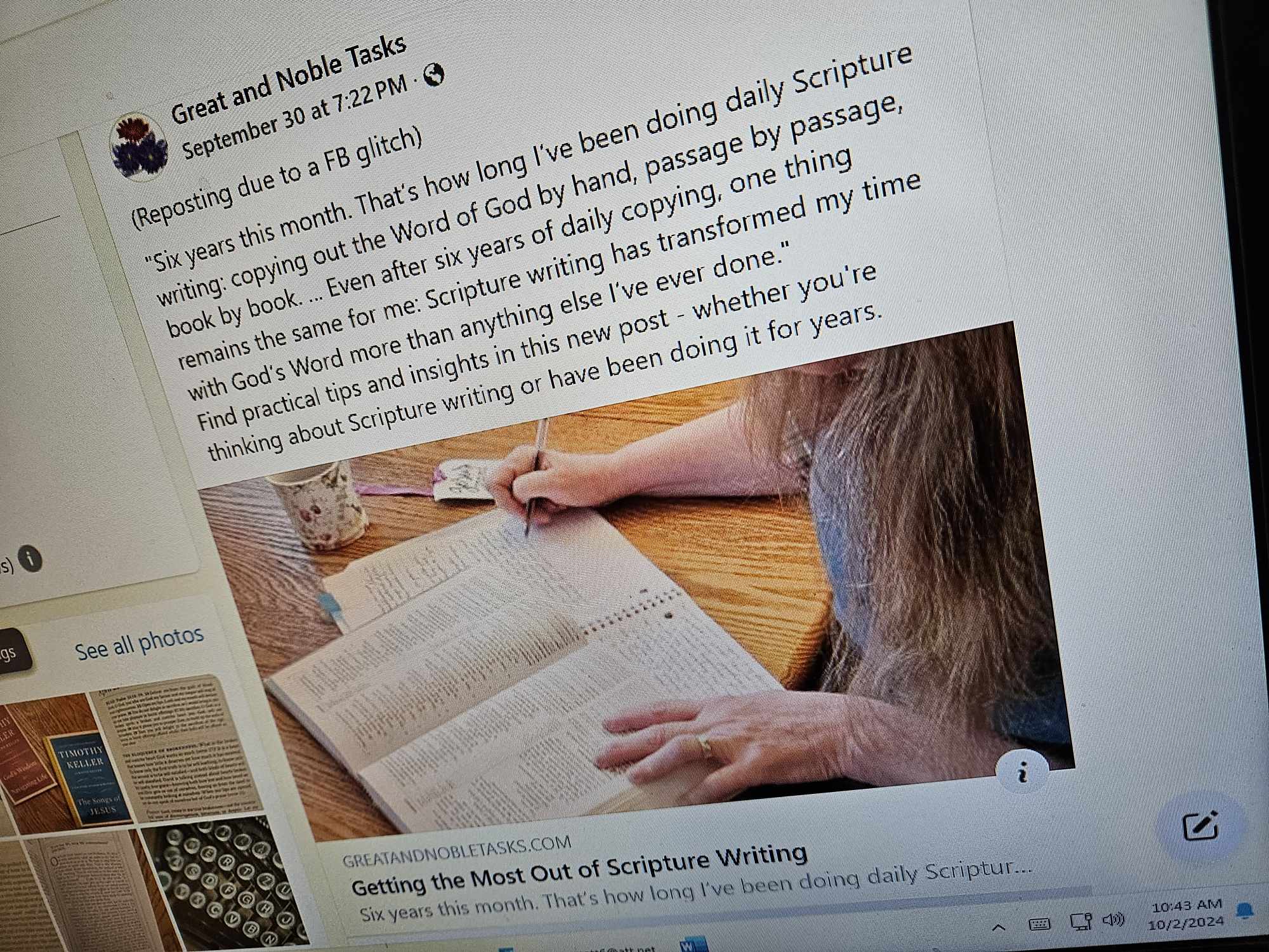 In Unfriendly Territory: The Bible on Social Media – Great and Noble Tasks
